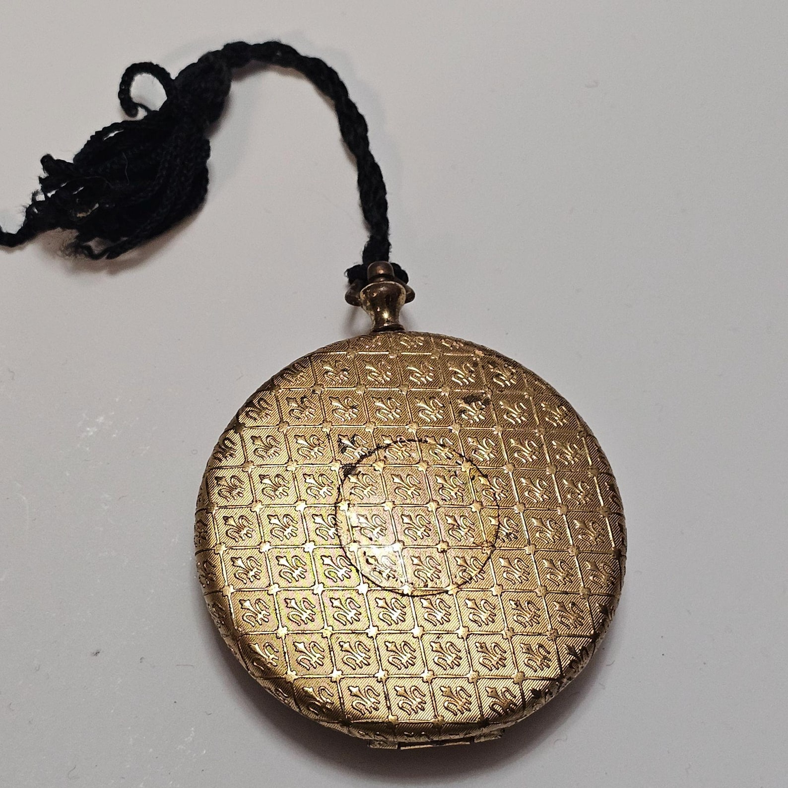Vtg Estee Lauder Powder Compact 1960's Gold Metal / Mother of Pearl W ...