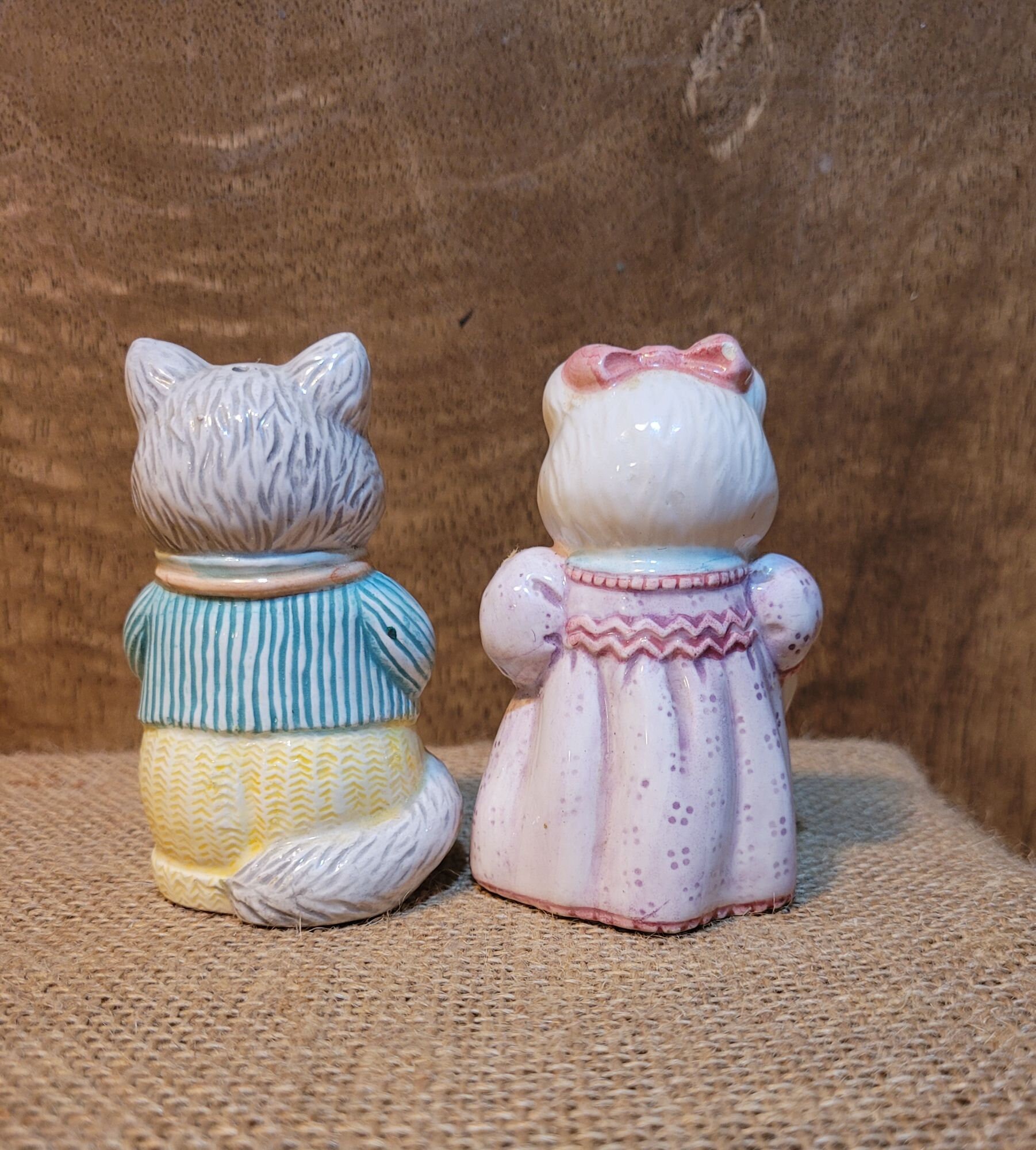 Vintage Avon Mr. and Mrs. Kitty Cat Salt and Pepper Shaker 1992 Dapper ...
