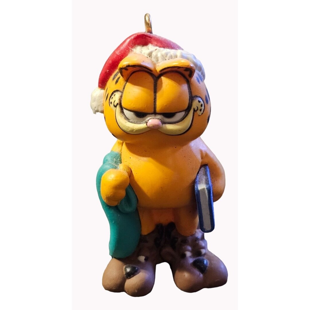 Vintage Hallmark Keepsake 1992 Garfield Ornament Blanket Bedtime Book ...