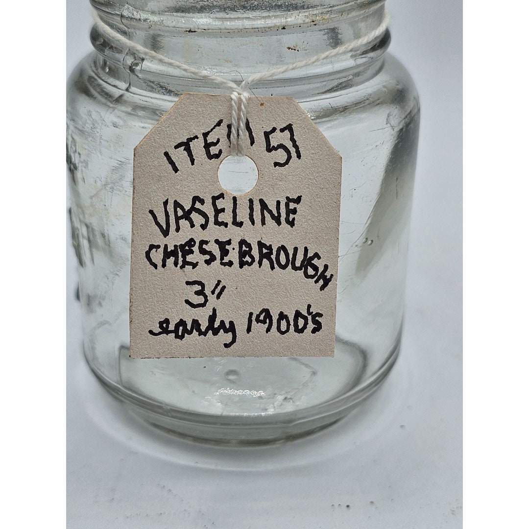 Vintage Clear Glass Vaseline Jar Chesebrough, New York 2.5 Inch - Etsy