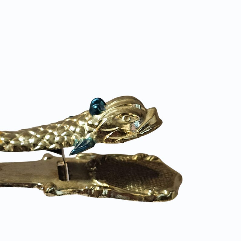 Vintage Metal Koi Fish Clip Memo Holder/wall Hanging Decorative Desk ...