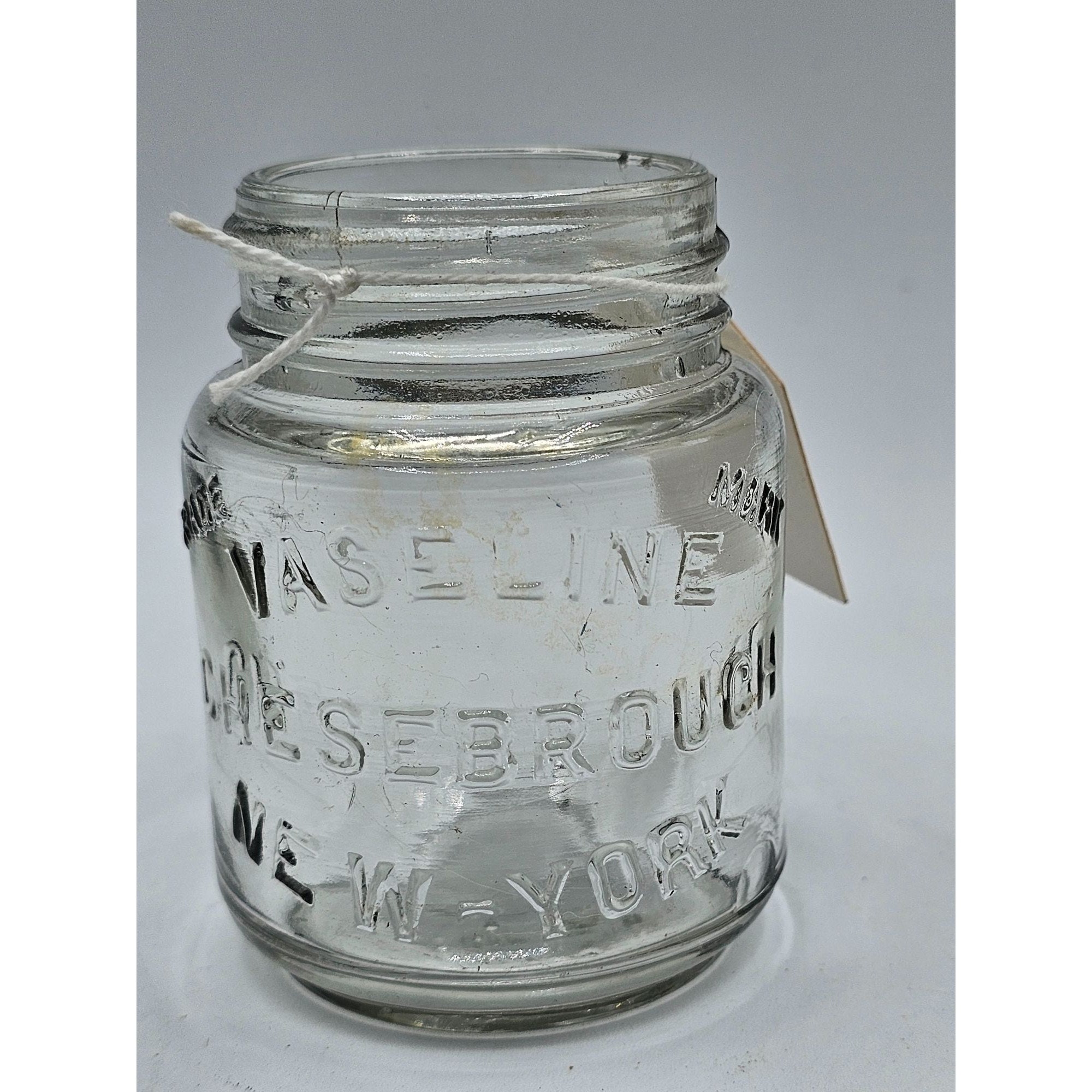Vintage Clear Glass Vaseline Jar Chesebrough, New York 2.5 Inch - Etsy