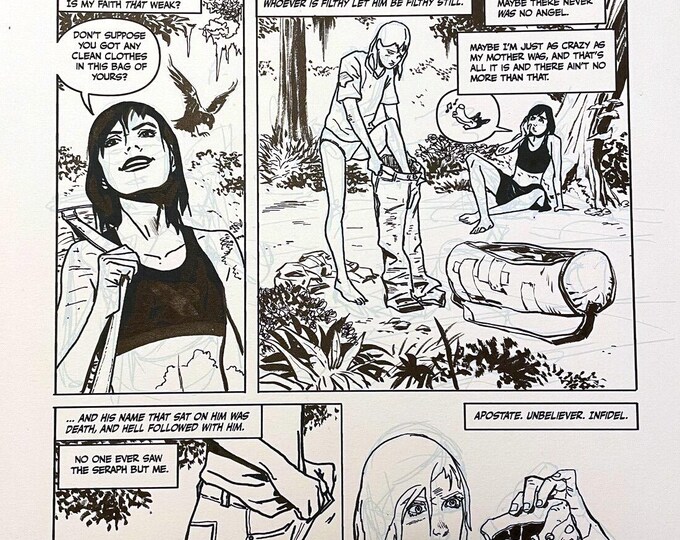 Alabaster Wolves Original Art by Steve Lieber - Etsy