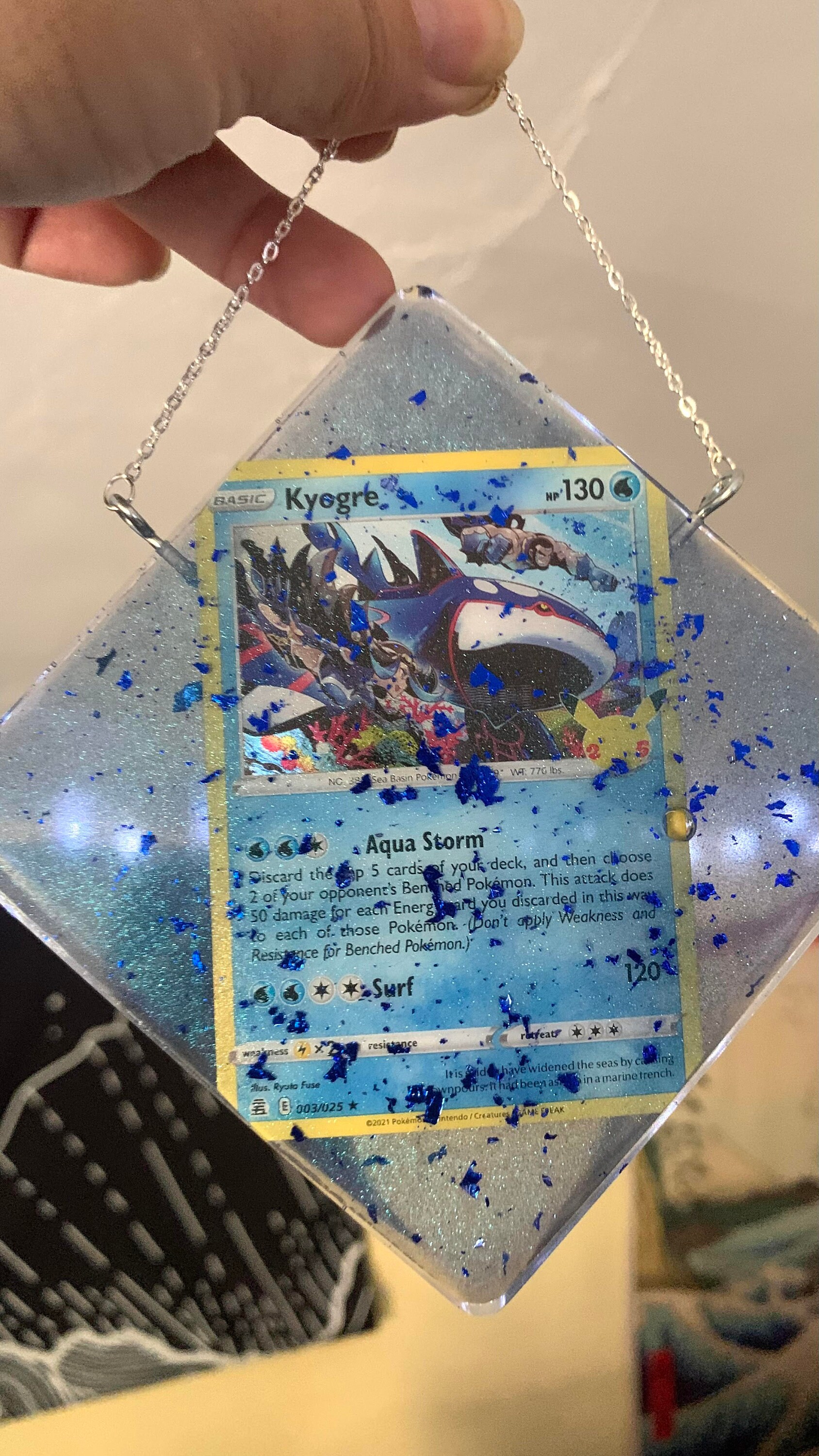 Kyogre Legendary Pokémon Hanging Wall Décor // Blue Purple - Etsy