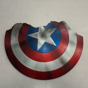 Captain America Broken Shield - Metal Prop Replica - Avengers Endgame ...