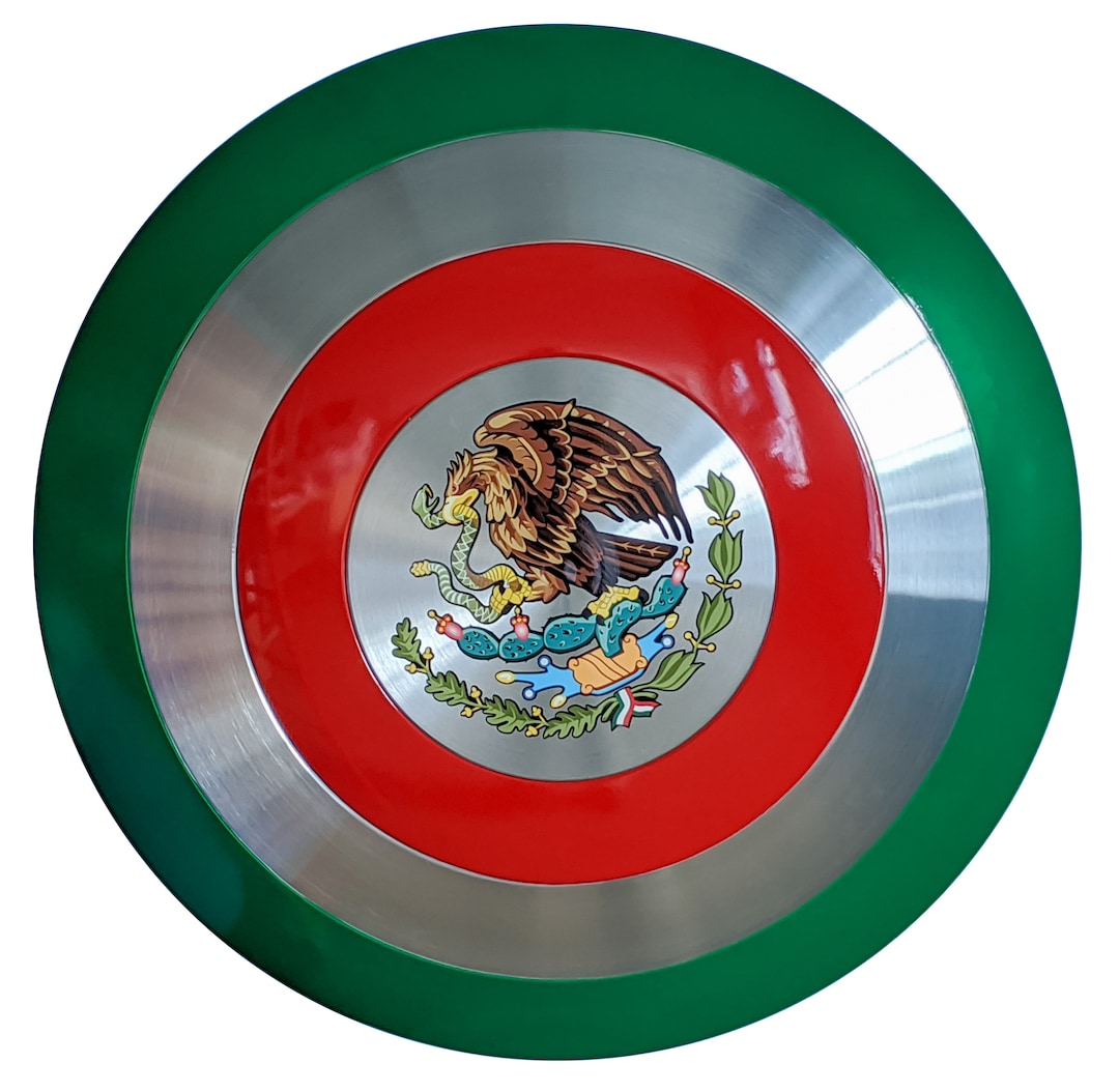 Captain Mexico Shield - Metal - Etsy
