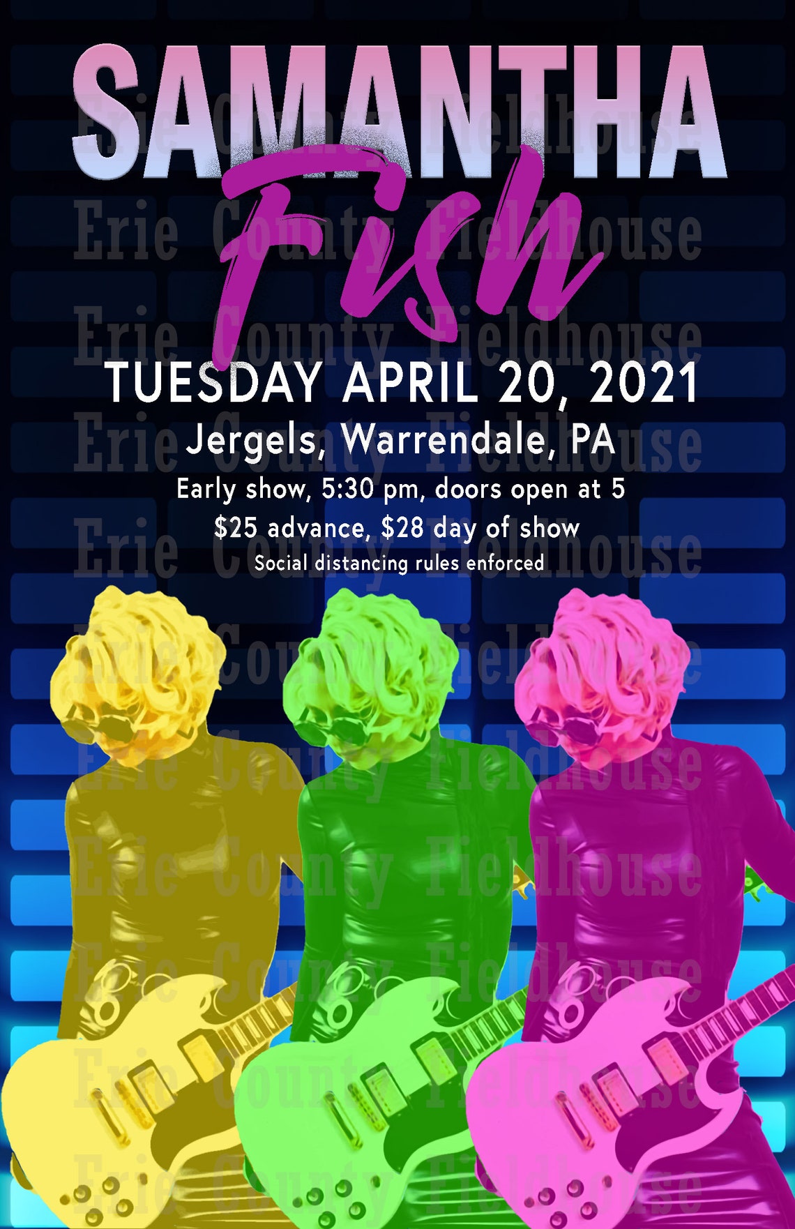 Samantha Fish Concert Poster - Pittsburgh, PA - Warrendale - Etsy