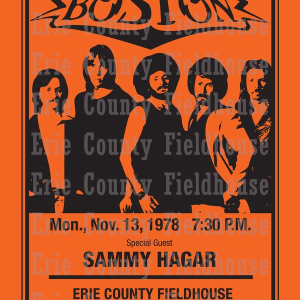 Boston Concert Poster - Etsy