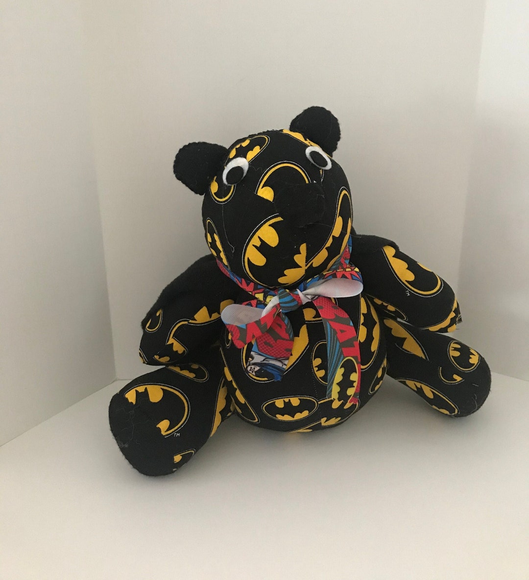 Batman Teddy Bear With Cape - Etsy