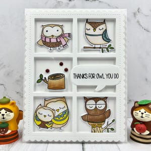 Handmade Card/owl Thank You Card/animal Card - Etsy