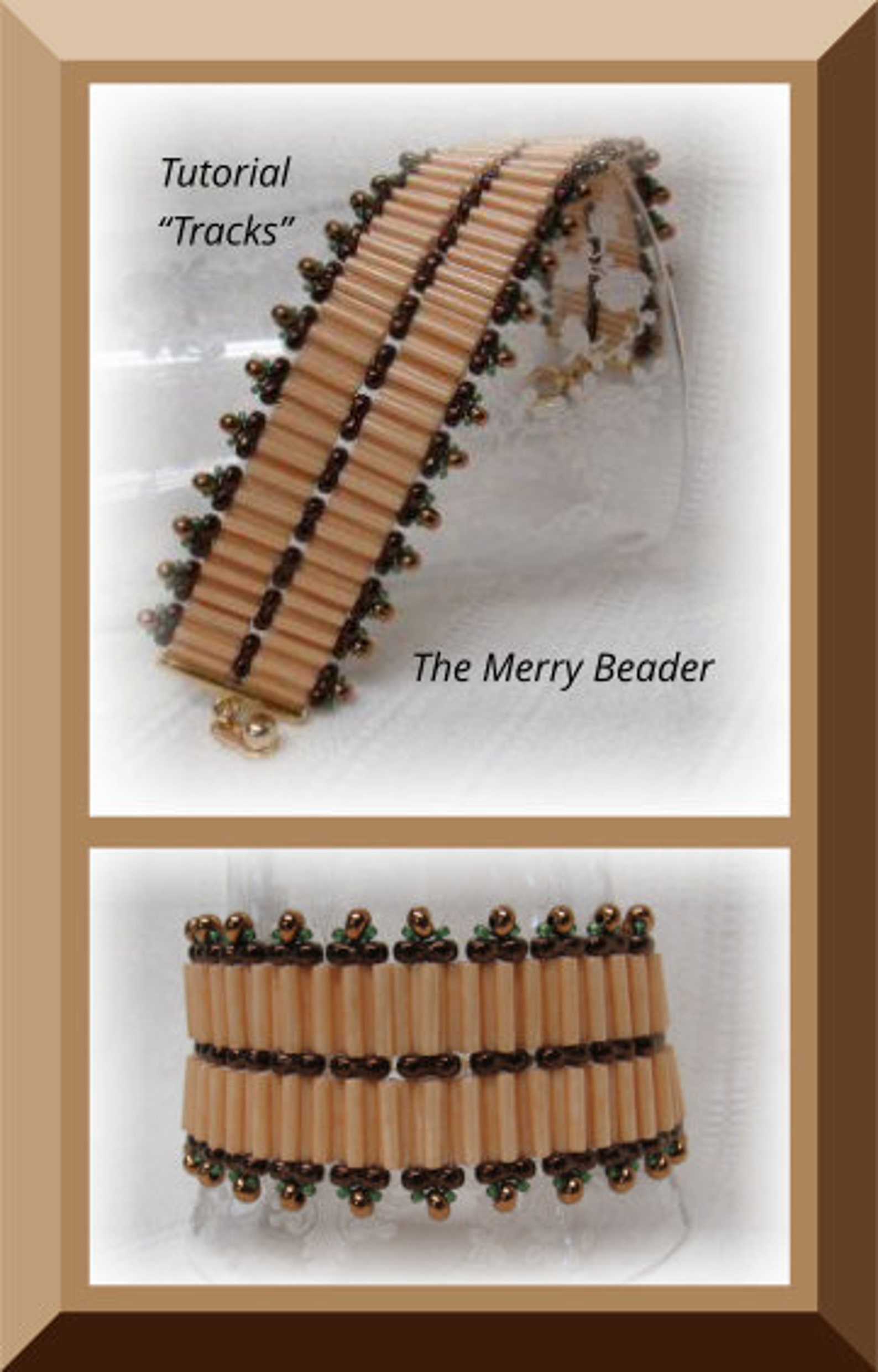 Tutorial Pattern tracks Bugle Bead Infinity Bead - Etsy Canada