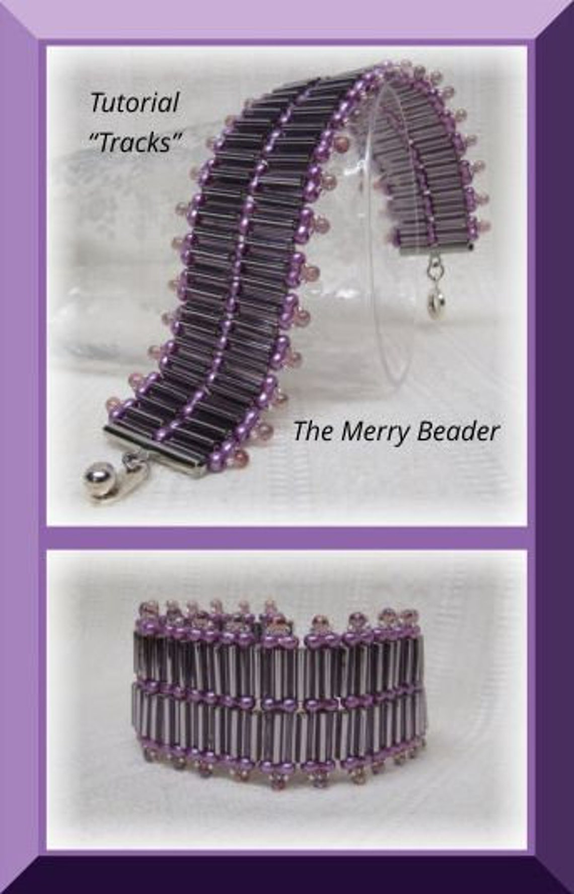 Tutorial Pattern tracks Bugle Bead Infinity Bead - Etsy Canada