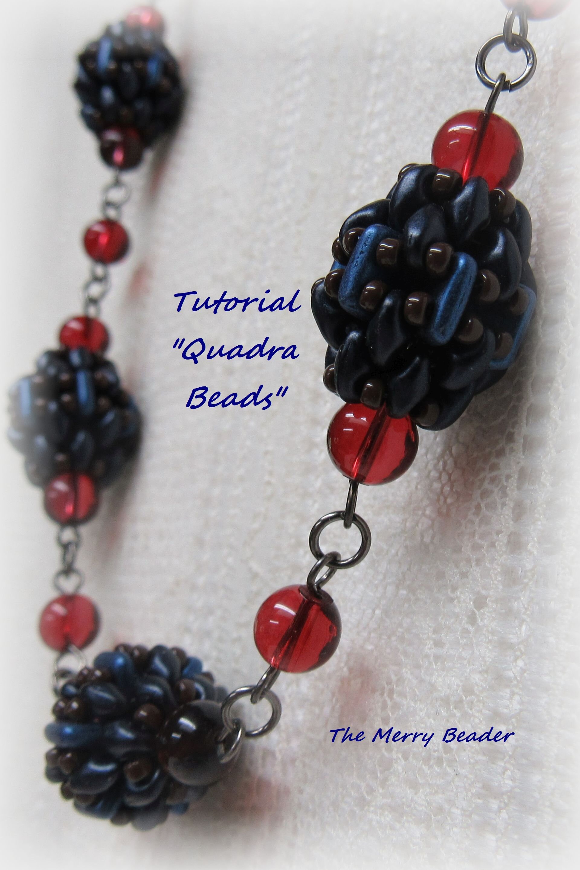 Tutorial Pattern Quadra Tile Beads Seed Beads Superduo Beads Beaded ...
