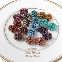 Tutorial Pattern Woven Bead Crystal and Seed Bead ribbons Bracelet - Etsy