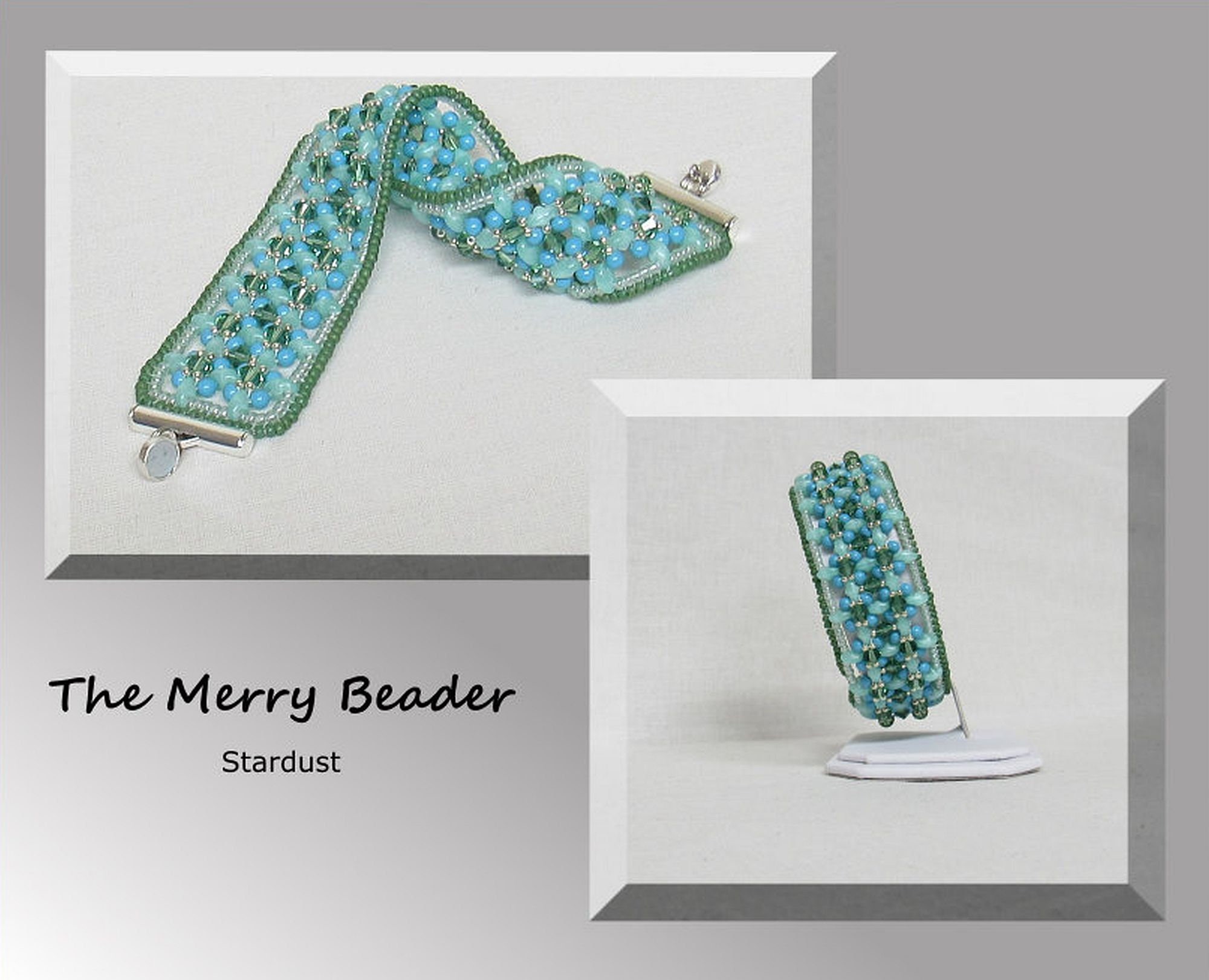 Tutorial - Pattern Stardust Bracelet Right Angle Weave, Super Duo Beads ...