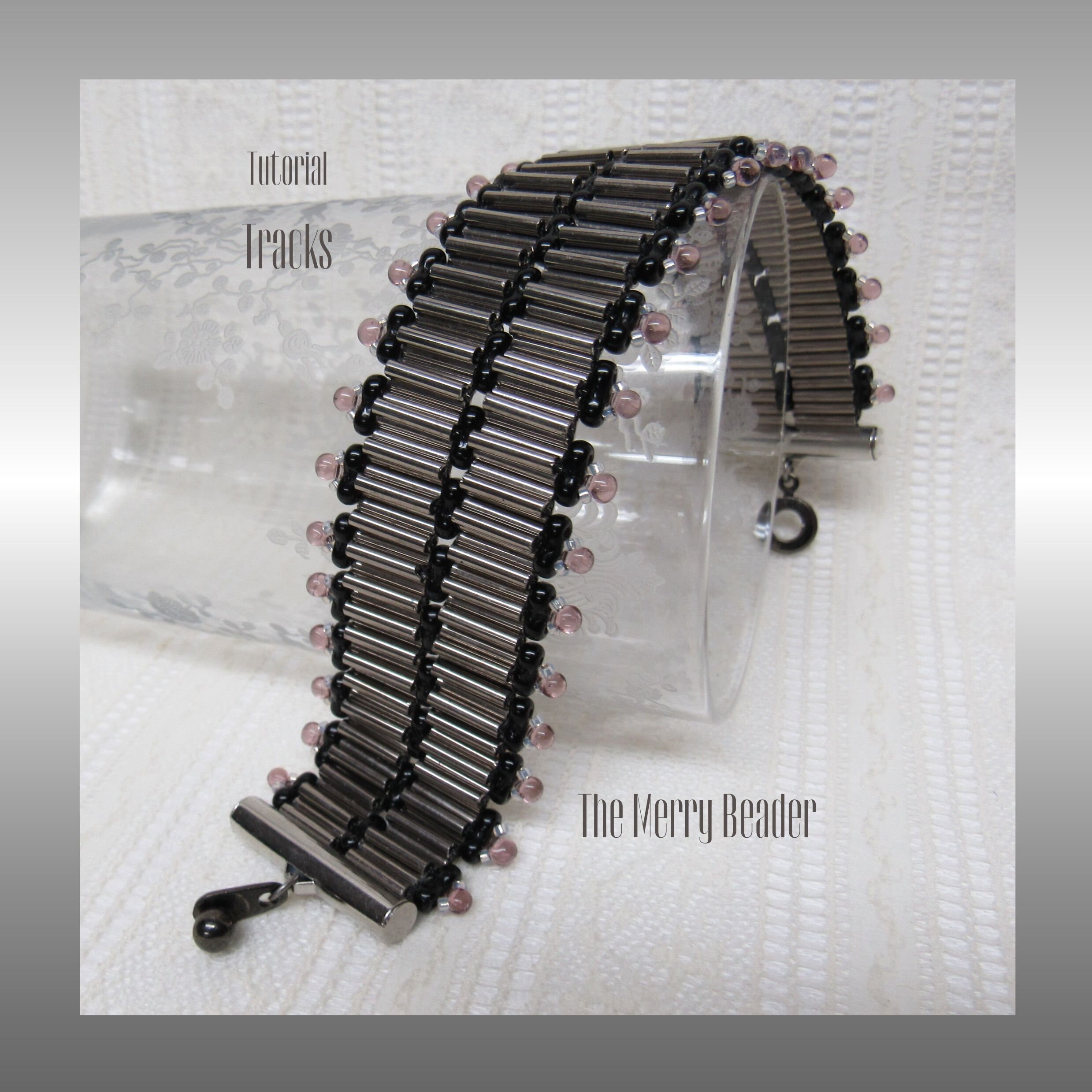 Tracks Bracelet Tutorial With Bugle Beads, Seed Beads and Two Hole ...
