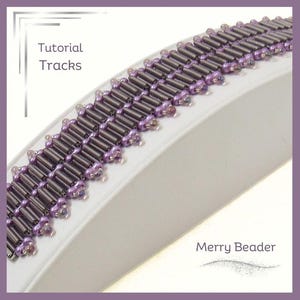 Tracks Bracelet Tutorial With Bugle Beads, Seed Beads and Two Hole ...