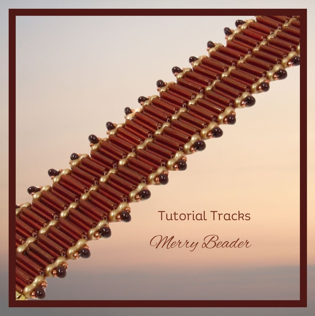 Tracks Bracelet Tutorial With Bugle Beads, Seed Beads and Two Hole ...