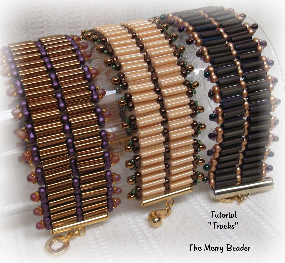 Tutorial Pattern tracks Bugle Bead Infinity Bead - Etsy Canada