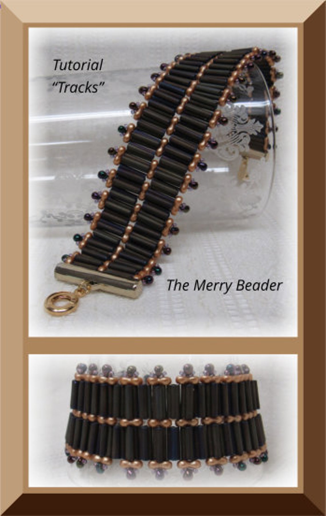 Tutorial Pattern tracks Bugle Bead Infinity Bead - Etsy Canada