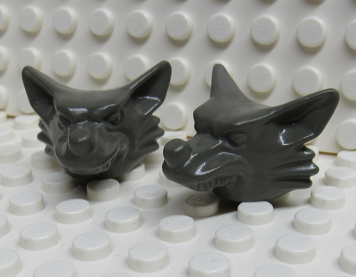 Werewolf LEGO® Minifig Monster Heads Dark Gray From Studios 1380 - Etsy