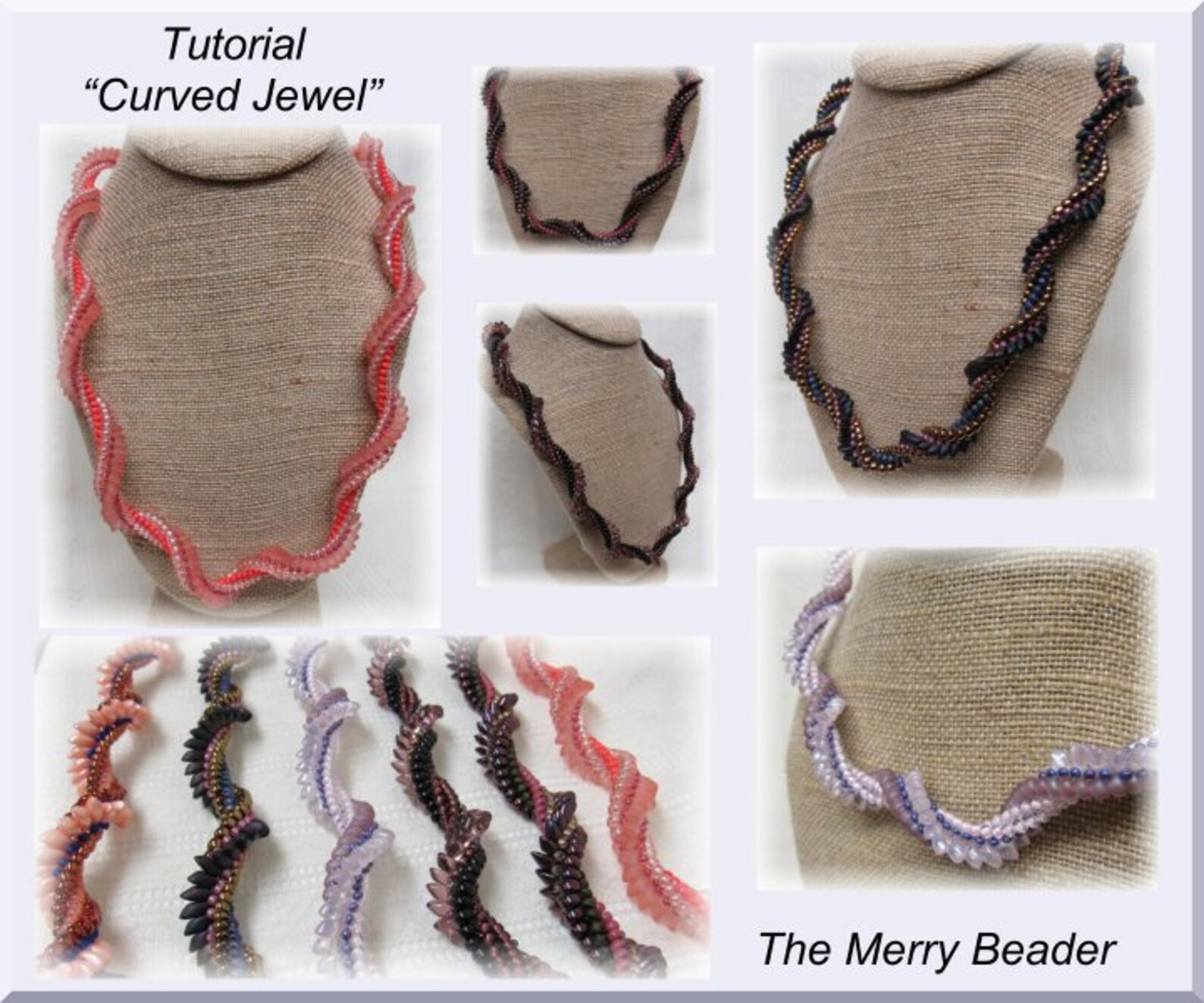 Tutorial Pattern curved Jewel Spiral Herringbone - Etsy