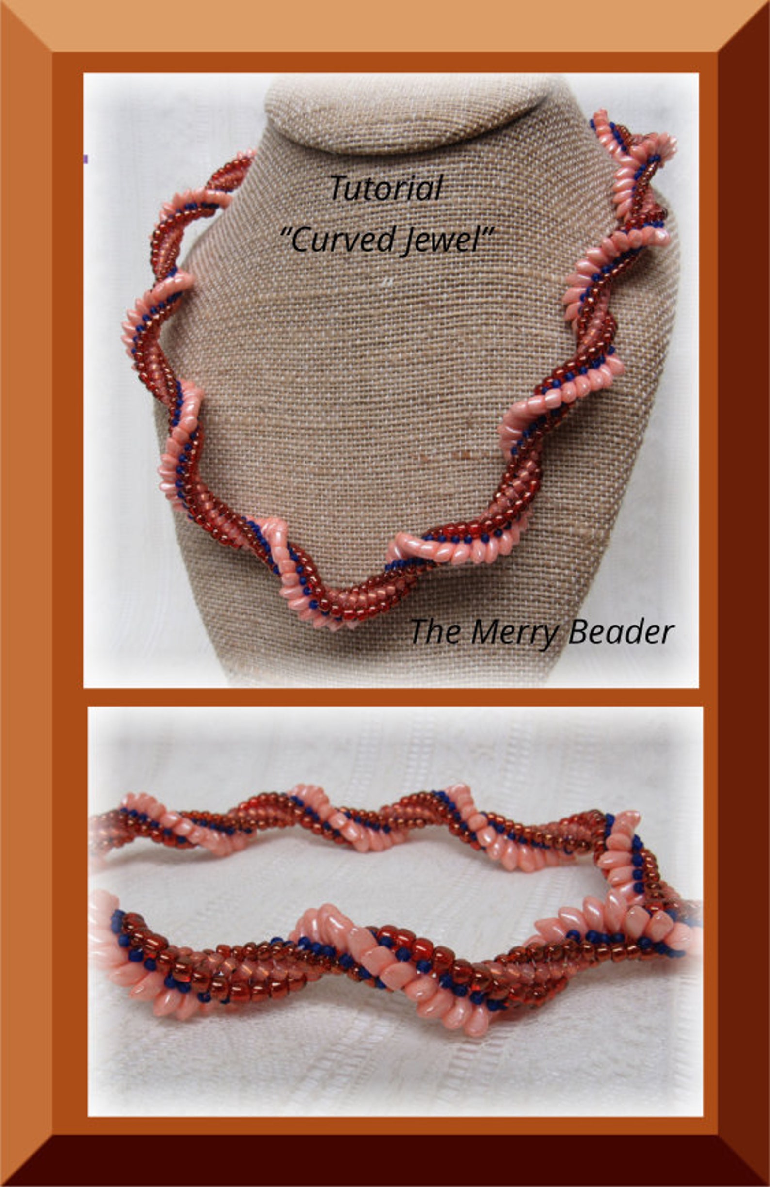 Tutorial Pattern curved Jewel Spiral Herringbone - Etsy
