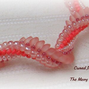 Long Spiral Beaded Rope Necklace 30 Adjustable Peach and - Etsy