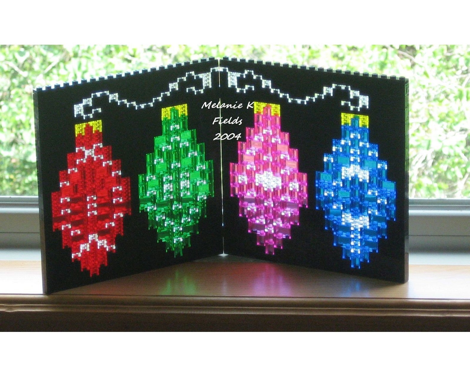 Pattern for Christmas Ornament Mosaic Custom Made of Building Blocks - Etsy