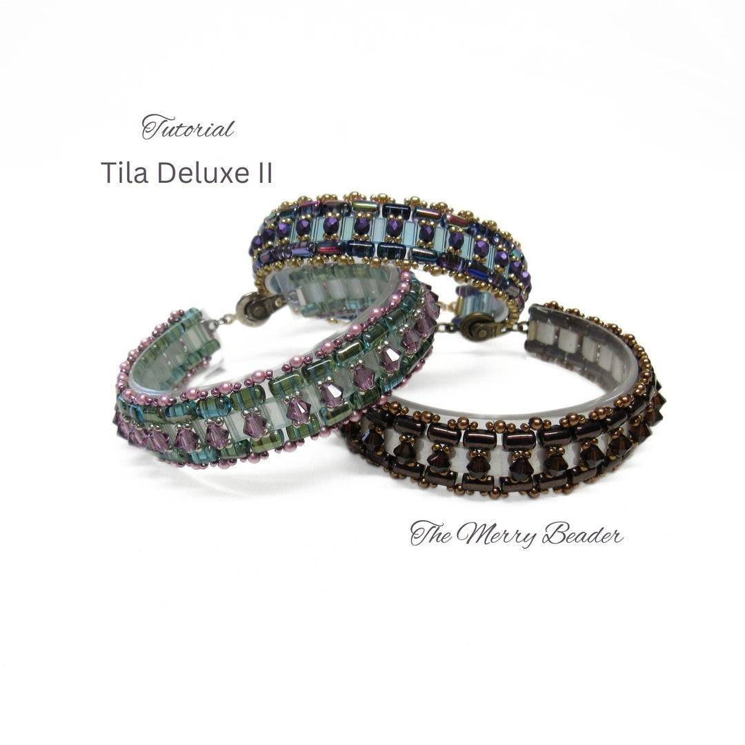 Tutorial Pattern for Tila Deluxe II Bracelet With Tila and Rulla Beads ...