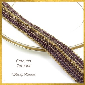 Tutorial - Pattern Caravan Bracelet Cubic Right Angle Weave (CRAW) With ...