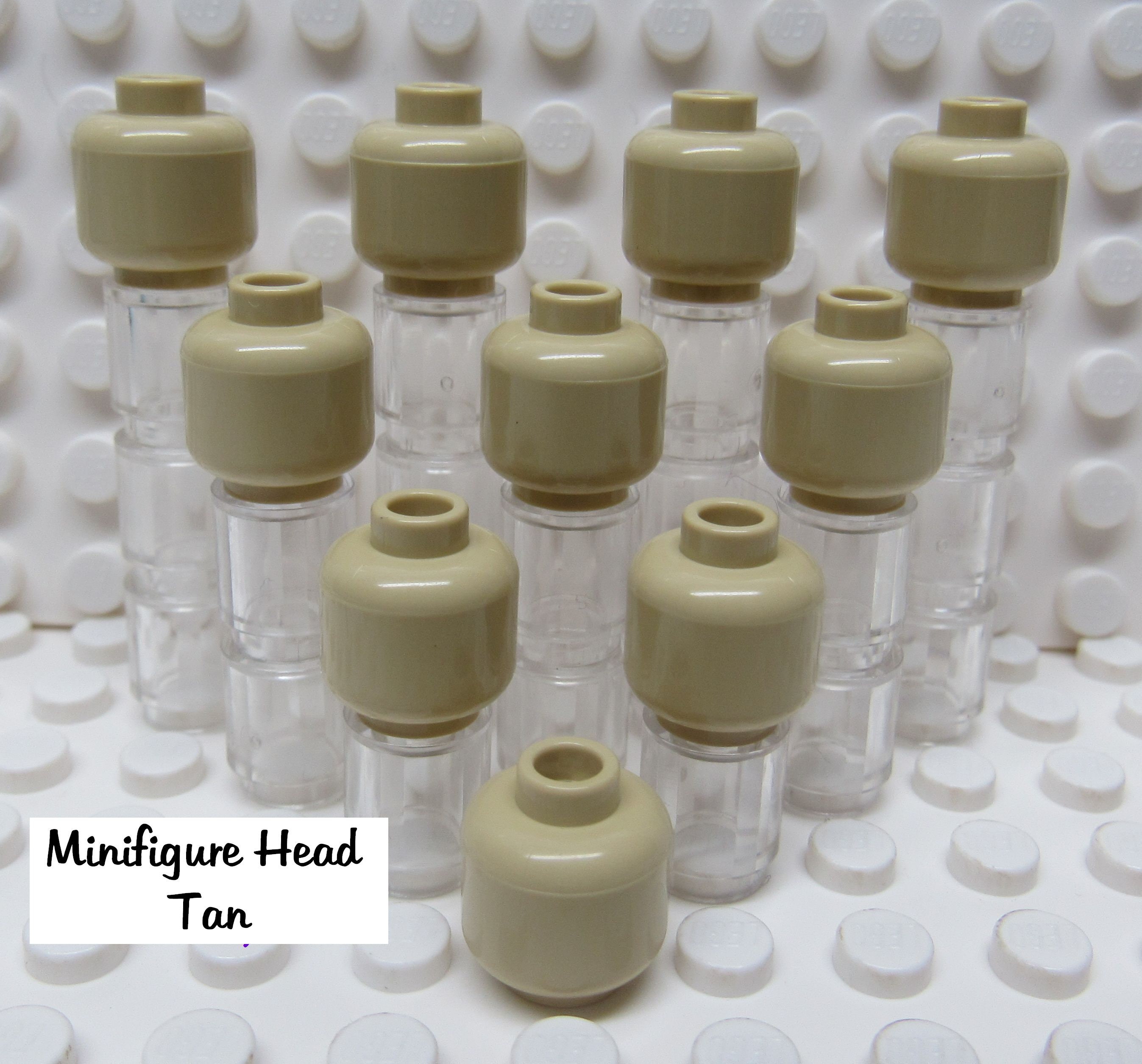 Tan Minifigure Heads LEGO® Lot of 10 - Etsy