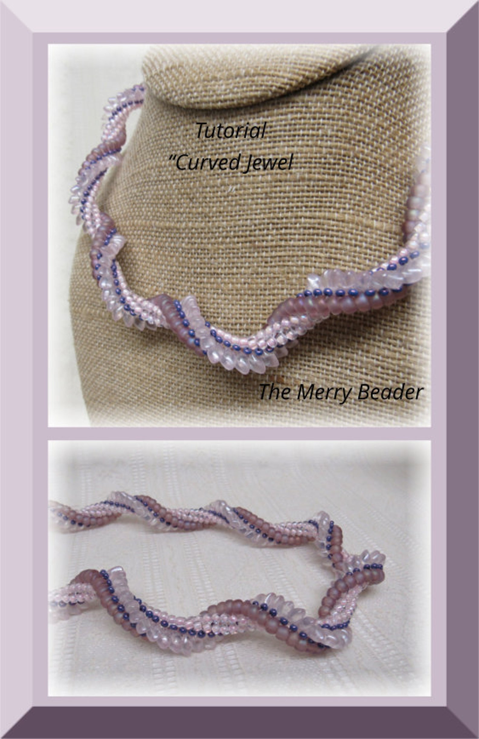 Tutorial Pattern curved Jewel Spiral Herringbone - Etsy