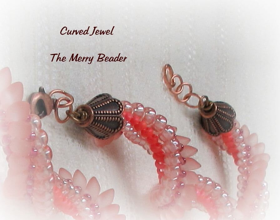 Long Spiral Beaded Rope Necklace 30 Adjustable Peach and - Etsy