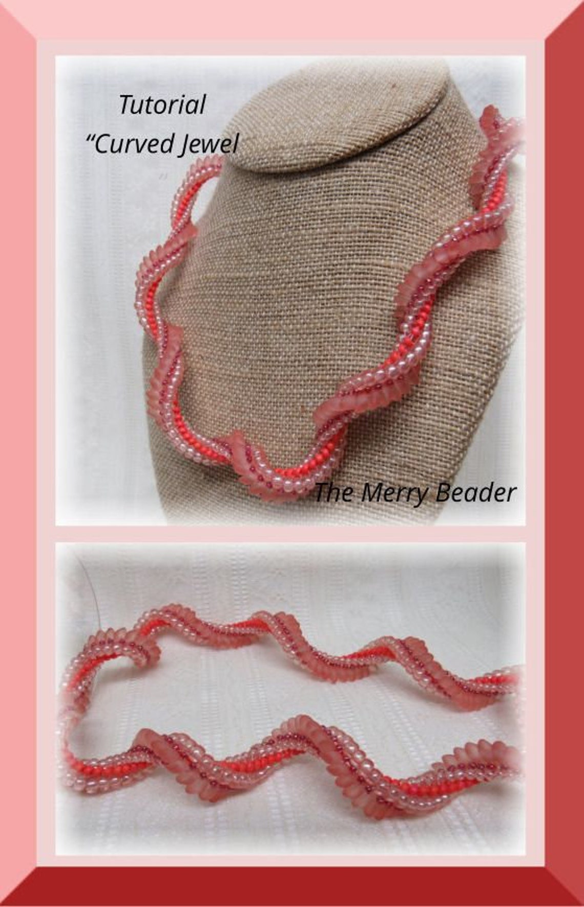 Tutorial Pattern curved Jewel Spiral Herringbone - Etsy