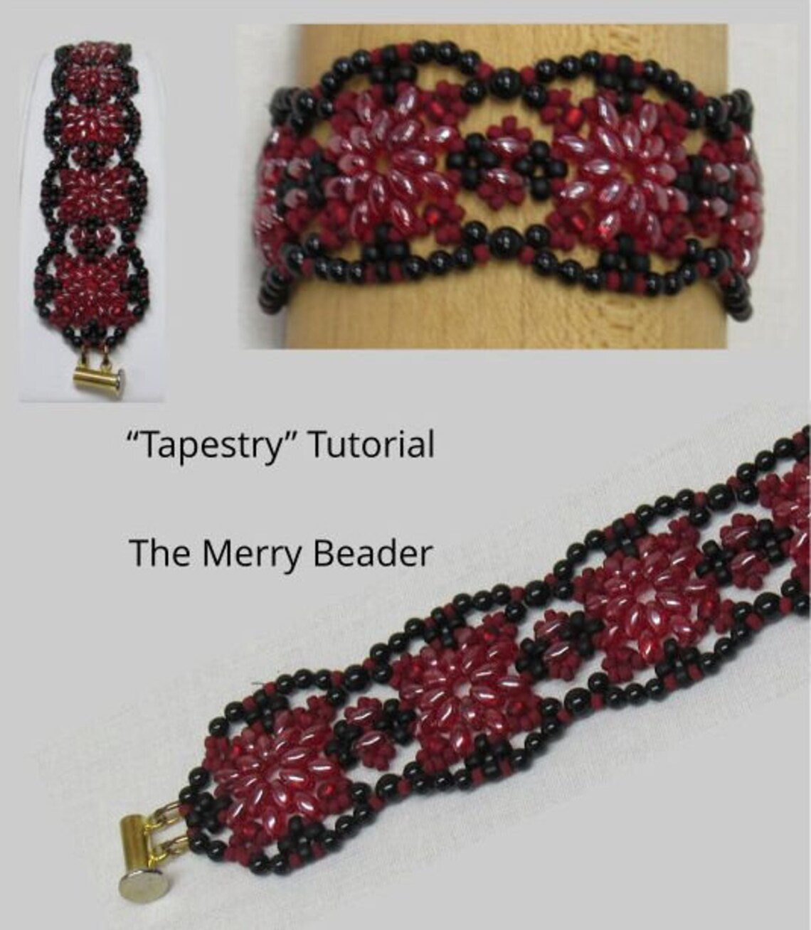 Tutorial - Pattern "tapestry" Superduo Seed Bead Bracelet - Etsy
