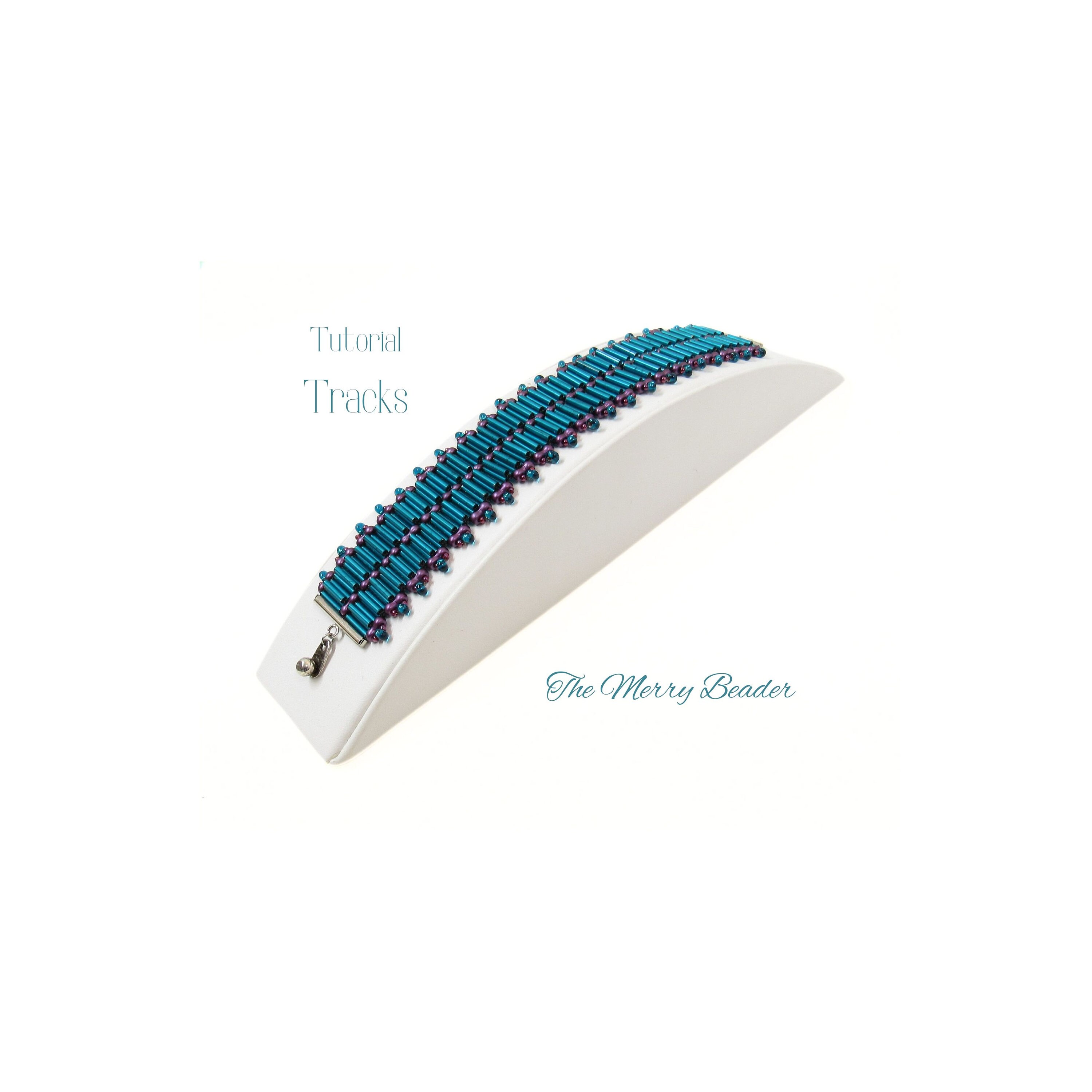 Tracks Bracelet Tutorial With Bugle Beads, Seed Beads and Two Hole ...