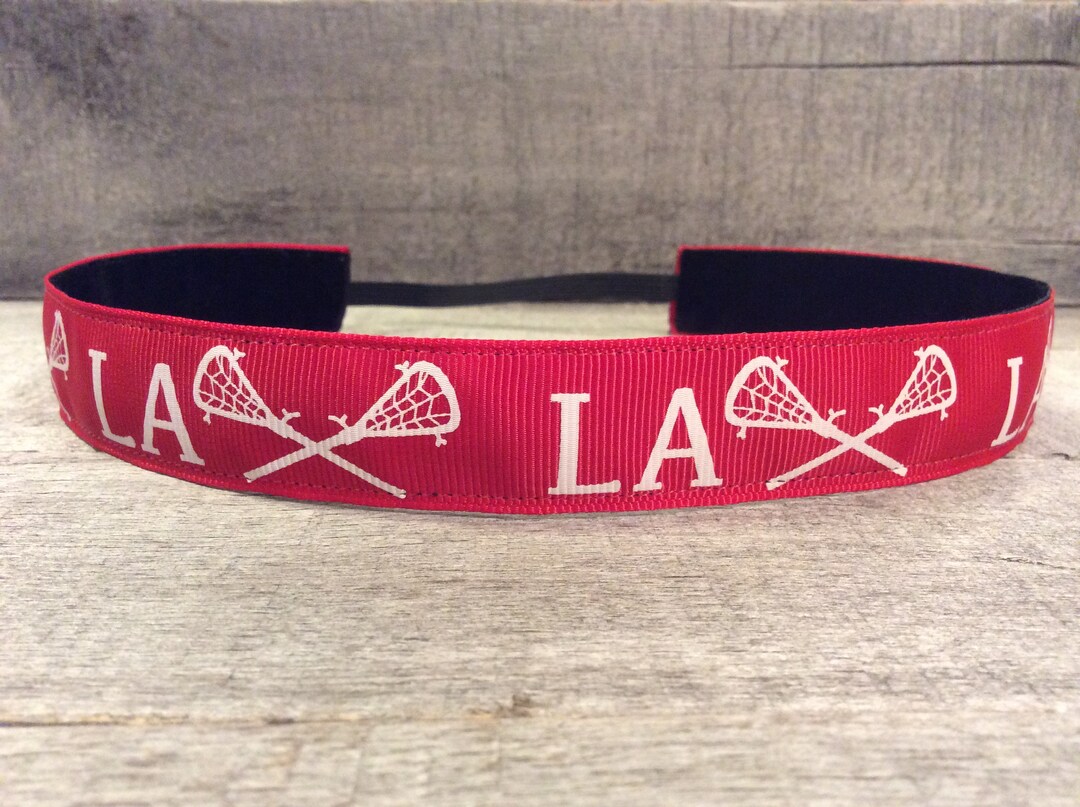 Red Lacrosse Nonslip Headband, Noslip Headband, Workout Headband ...