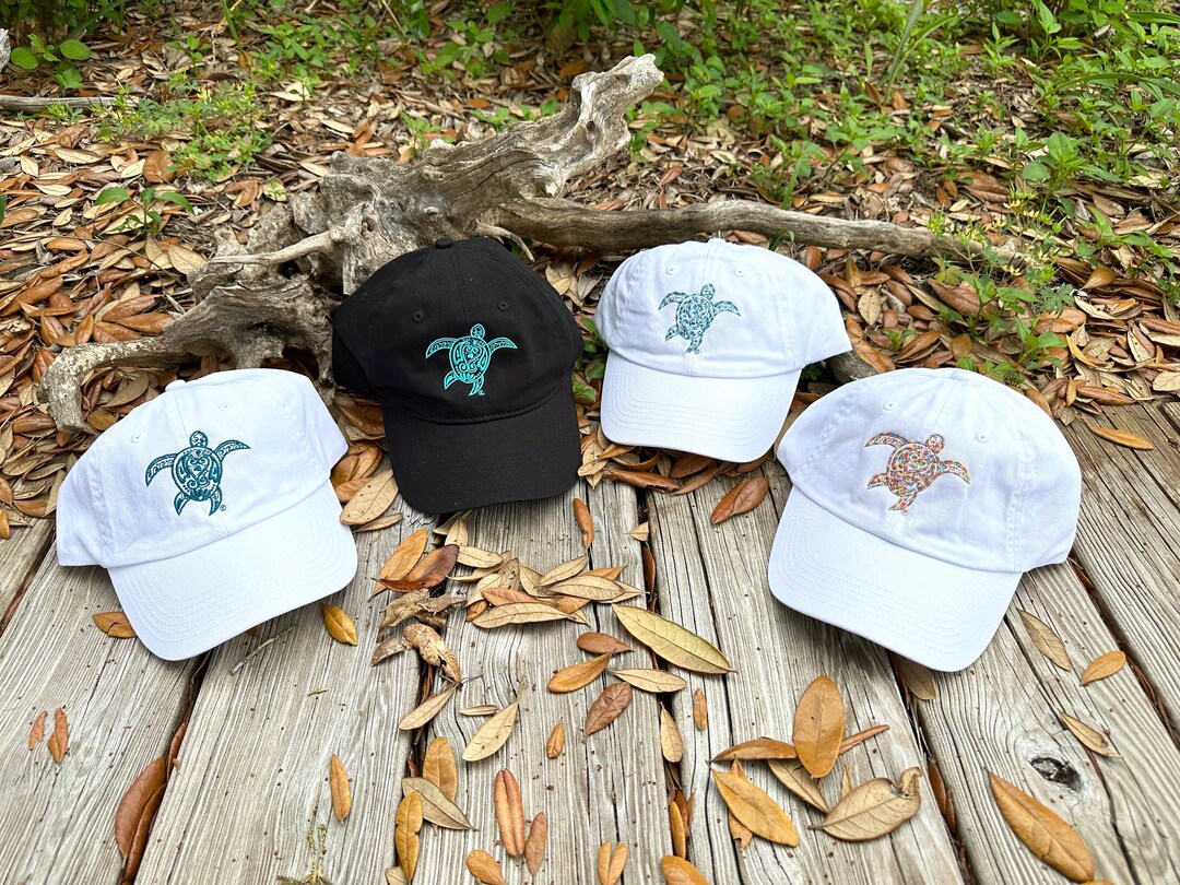 Ball Cap Sea Turtle Hearts Original Design - Etsy