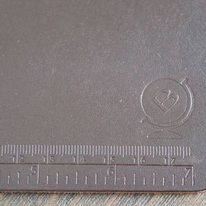 Top Grain Brown Leather Mousepad With Ruler Emboss. Beautify Your Desk ...
