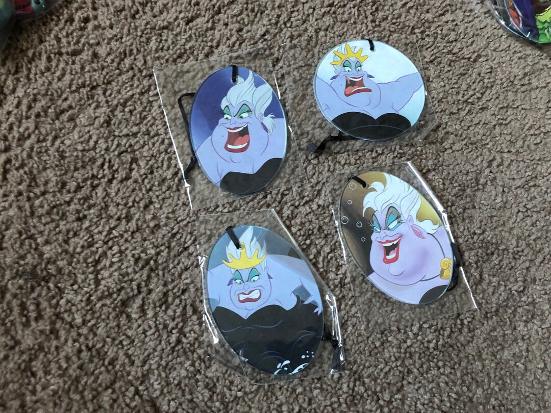 Handmade Disney Little Mermaids Ursula Set of 4 Ornaments - Etsy