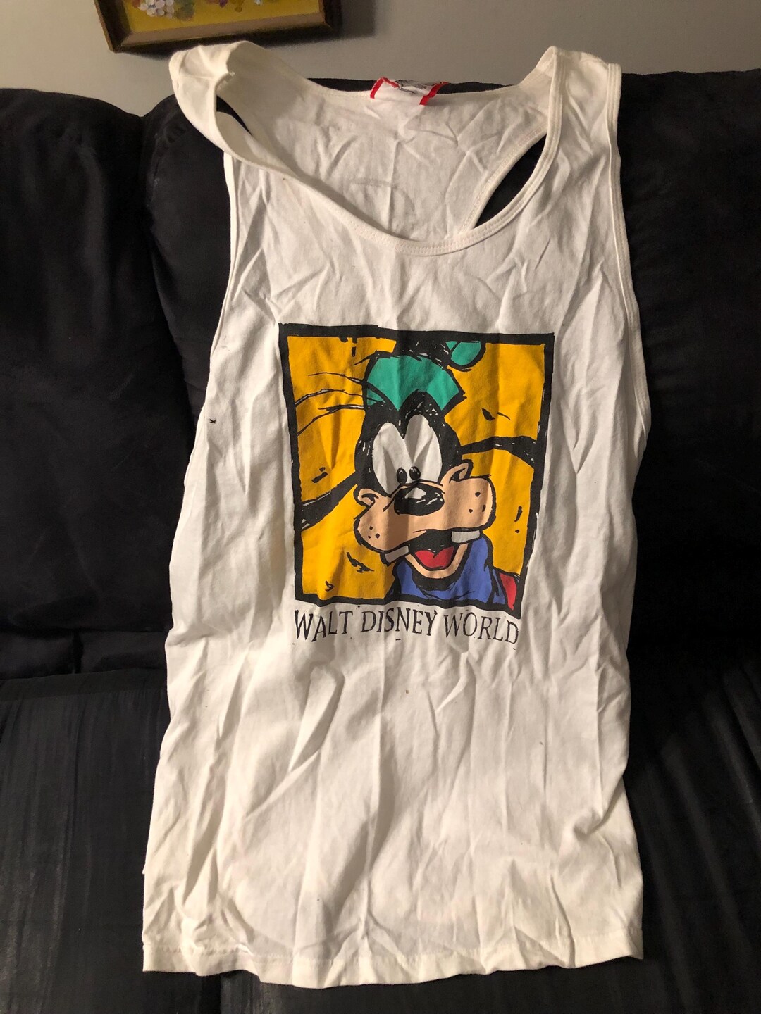 Vintage Disney Walt Disney World Goofy Tank Top Size Large Very Gently ...