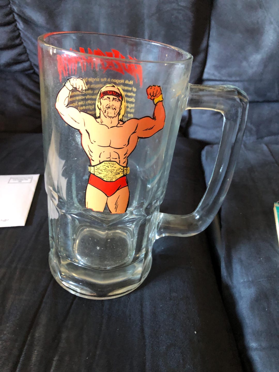 Vintage WWF WWE Hulk Hogsn Hulkamania Heavy Glass Mug - Etsy