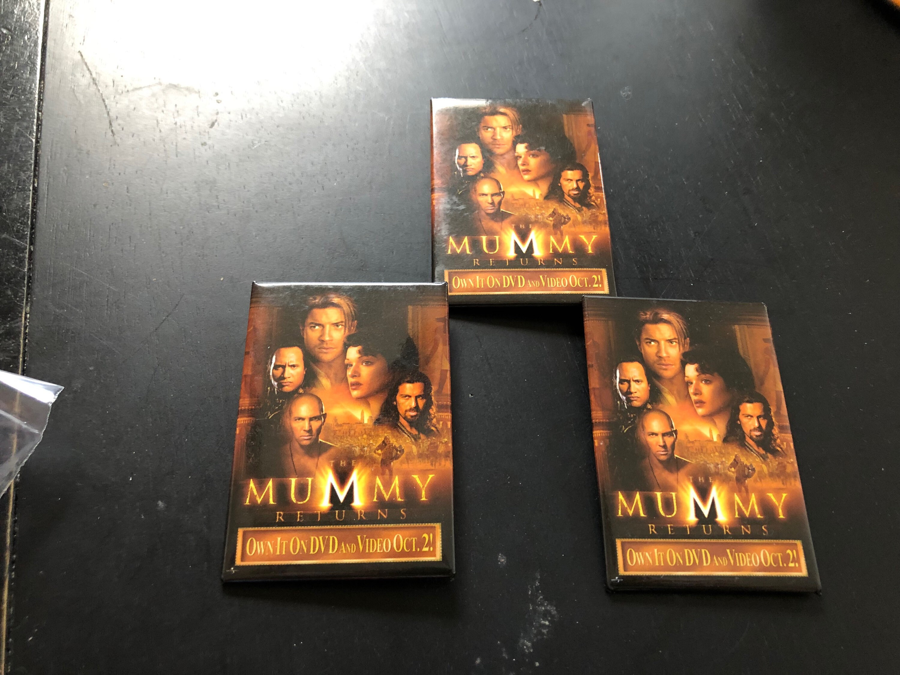 Three the Mummy Returns Promotional Pins - Etsy