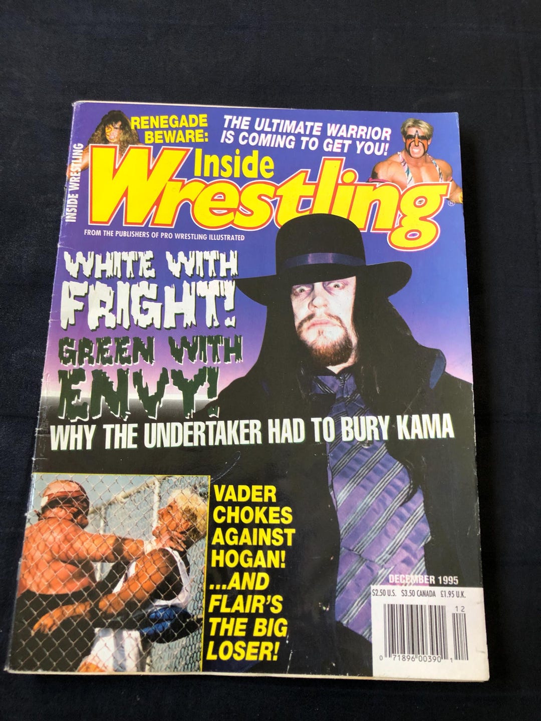 Vintage Inside Wrestling Magazine Dec 1995 the Undertaker - Etsy