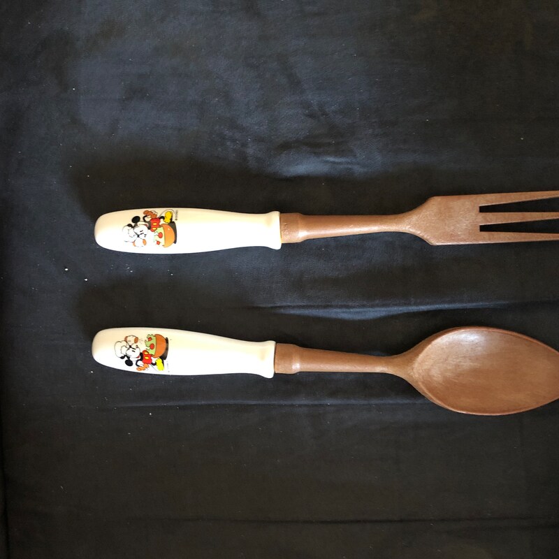 Mickey Spoon and Fork - Etsy