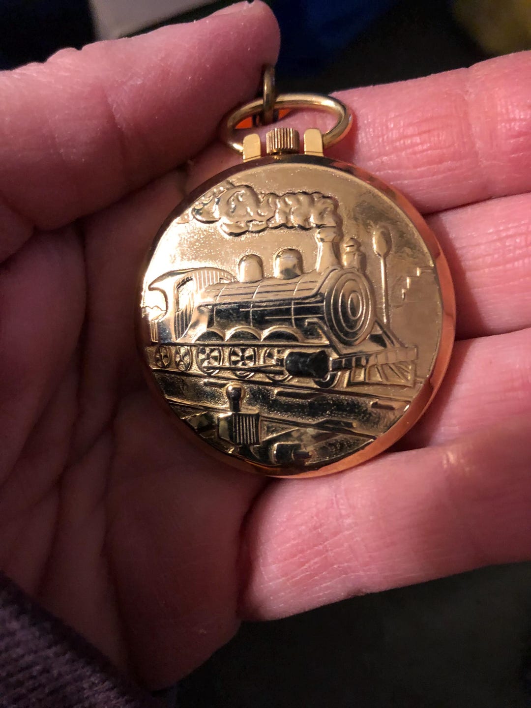 Vintage Marcel Locomotive Pocket Watch Needs Battery - Etsy