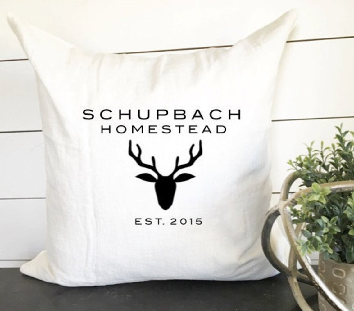 Custom Homestead Pillow Deer Pillow Hunting Pillow Country - Etsy