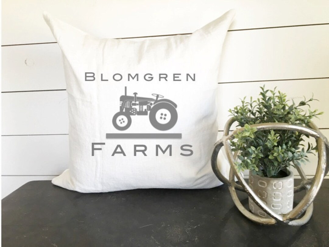 Custom Farms Pillow - 18 X 18, Home Decor, Cushion, Throw Pillow, Gift ...