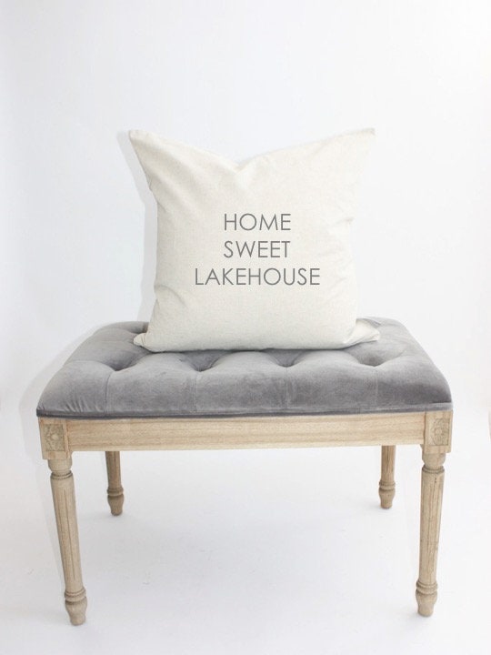 Home Sweet Lake House Pillow Cover, Lakehouse Decor, Lake House, Lake ...